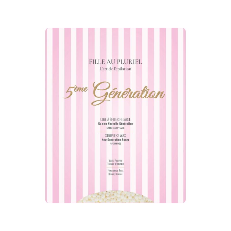 Pastille de cire sans bande 5ème GENERATION 800g - FILLE AU PLURIEL